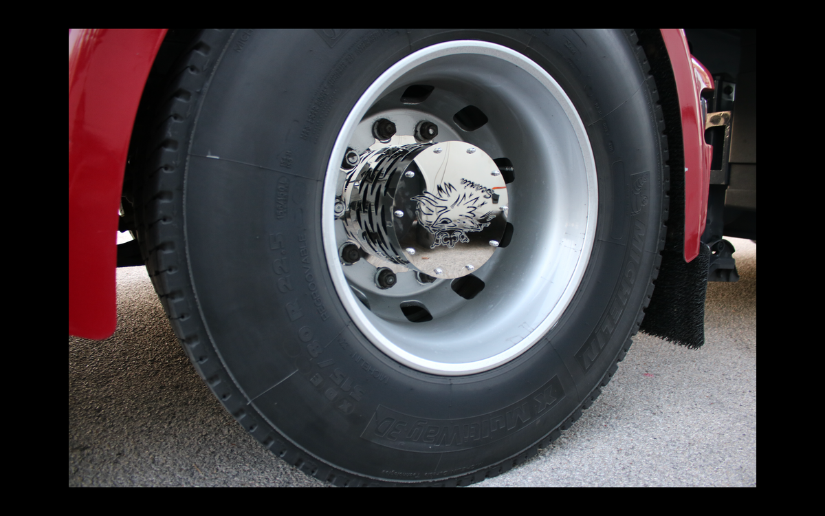 COD. TF-401SC-STM - REAR WHEEL HUB COVER 2 PCS Scania Streamline ...